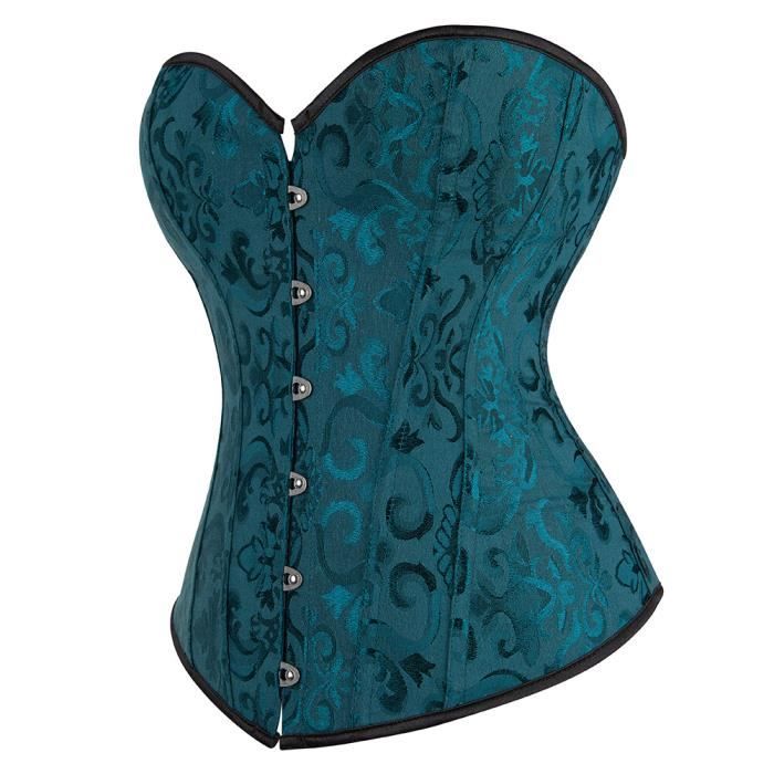 Corset rose à lacets pour femmes,bustier violet,tenue Renaissance ...