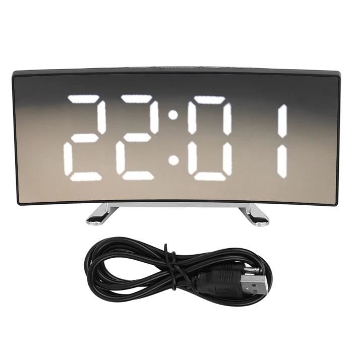 Qqmora réveil LED Réveil électronique moderne pour la maison, horloge à ...