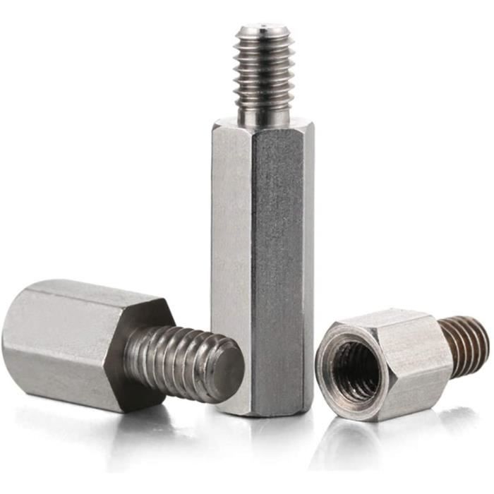 Acier inoxydable M6-M8-M10 Hex Standoff Pilier Goujon Conseil Hexagone Ordinateur mère Spacer ...