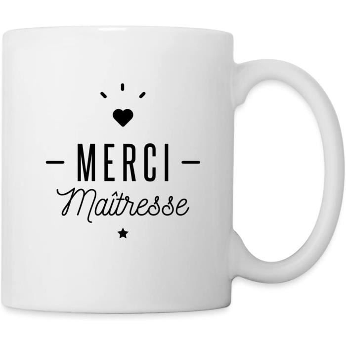 Spreadshirt® Merci Maîtresse Fin D'Année Scolaire Cadeau Merci Mug ...