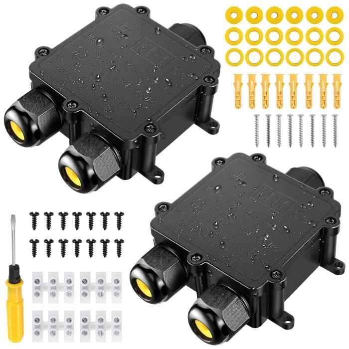 Kohree Boîte de Jonction de Plein Air IP68 Imperméable Connecteur de ...