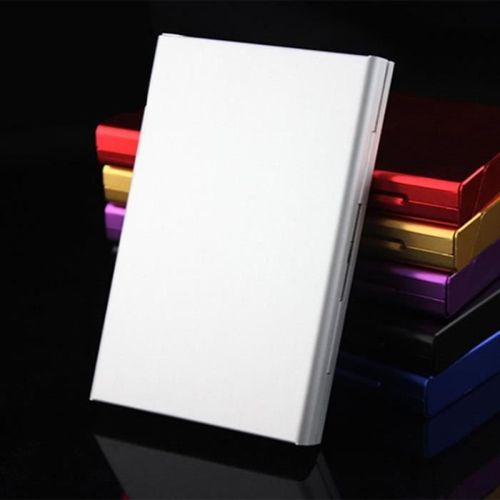 ETUI A CIGARETTE,Argent--Étui à Cigarettes en aluminium, porte cigare ...