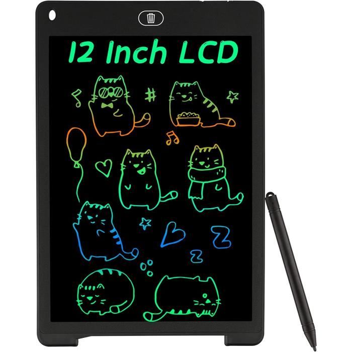 Tablette d'écriture LCD Coloré - Tableau Portable de Dessin Effaçable ...