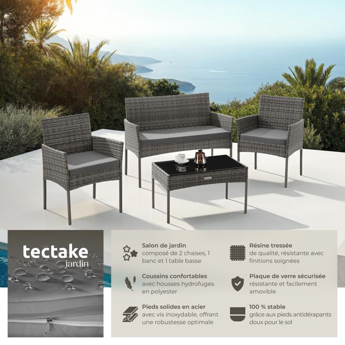 Tectake Salon De Jardin