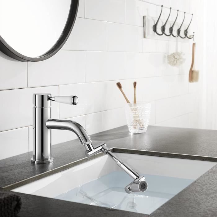 Embout De Robinet Rotatif 1440, 2 En 1 Robinet Pivotant, Embout Pour ...