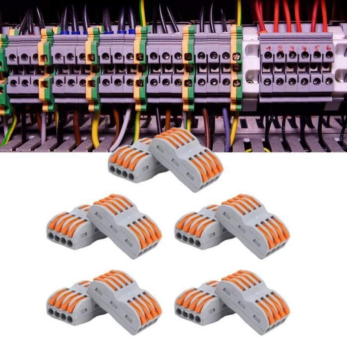 AYNEFY connecteur rapide SPL 10 pièces connecteurs de fil compacts ...