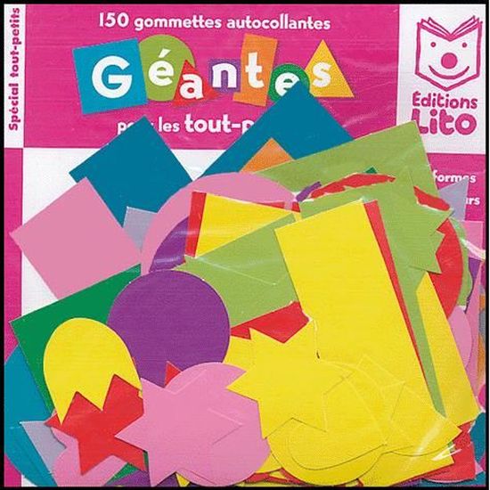 150 gommettes géantes autocollantes avec support - Cdiscount