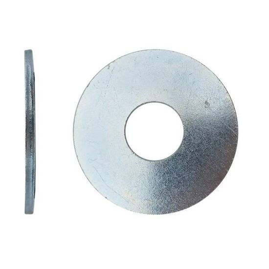 100 Rondelles Plates Larges M18 mm - NFE 25513 - Zingué blanc - D-Work ...