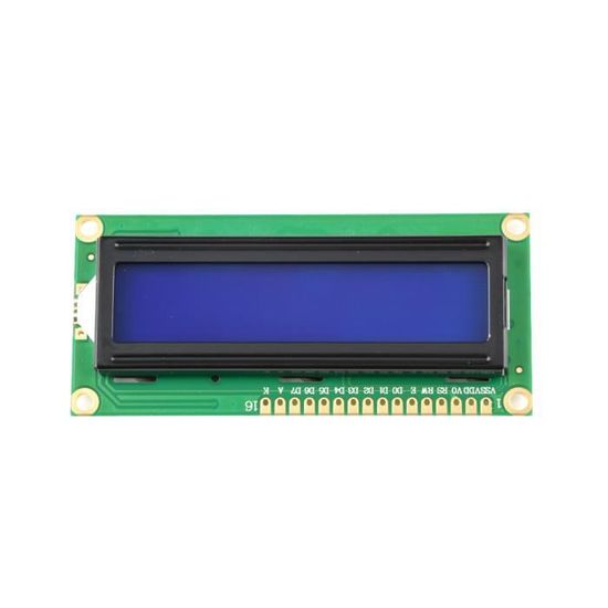 LCD1602 Bleu - Module LCD1602 écran bleu-jaune vert, 16x2, affichage ... LCD1602 Bleu - Module LCD1602 écran bleu-jaune vert, 16x2, affichage ...