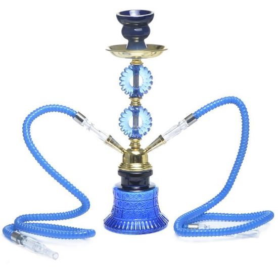 Chicha,Shisha Hookah Pipe en verre, Chicha Pipa, Double tuyau, pince à ...