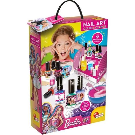Vernis à ongles Barbie nail art color qui change de couleur - Lisciani ...