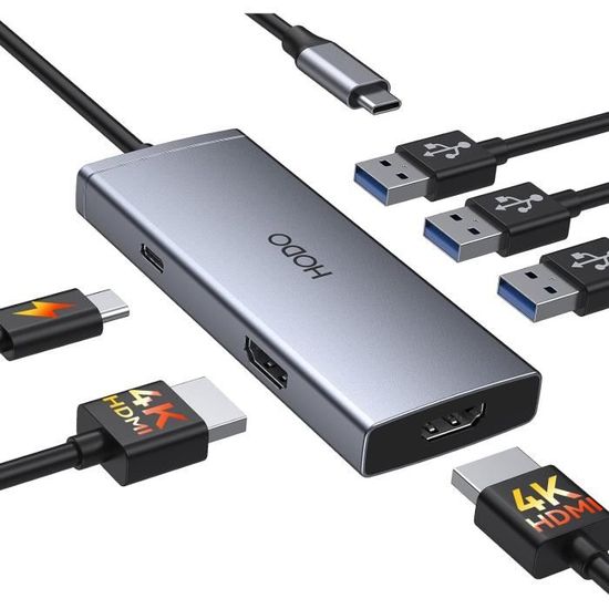 Docking Station Usb C Double Hdmi, Stations D'Accueil Pour Ordinateur ...