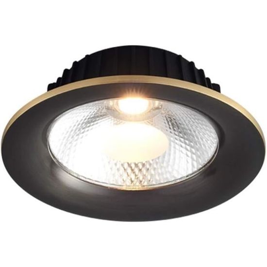 Lampes Encastrées À Led En Laiton Noir Downlight Encastré Plafonnier ...