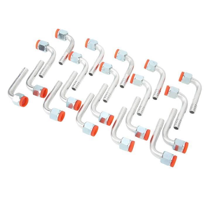Akozon raccord pour climatiseur 20 pièces Barb raccord coude écrou 90 ...