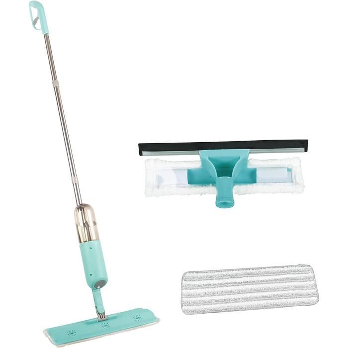 Balai Lave Sol avec Vaporisateur, Balai Pulvérisateur Microfibre - 360 ...