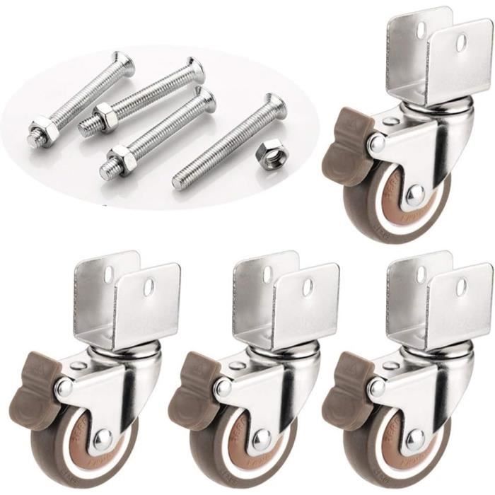 Roues Roulettes, Robuste Roulettes Pivotantes (Avec Frein) Roue En ...