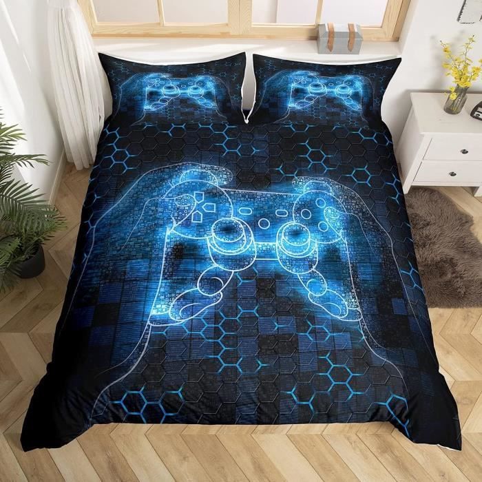 Gamer Housse De Couette Kids Gaming Video Game Parure De Lit 220X240Cm ...