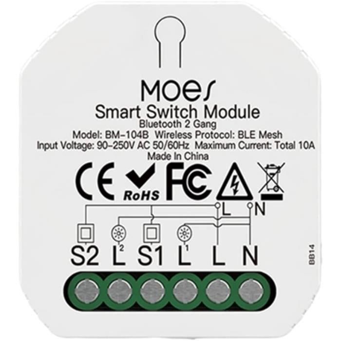 Tuya Smart Bluetooth 2 Switch Module Diy Light Breaker Smart Life App ...