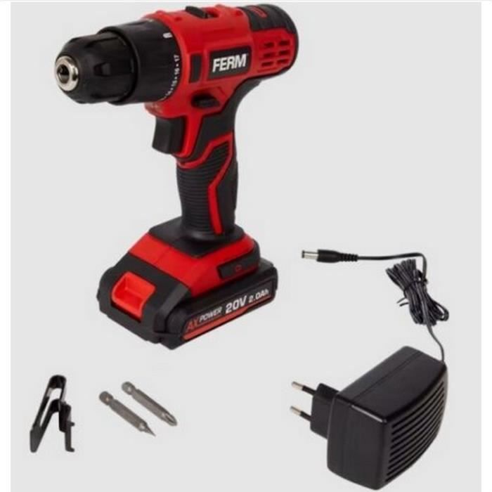 PERCEUSE VISSEUSE DEVISSEUSE 20V LITHIUM SANS FIL + BATTERIE + CHARGEUR ...