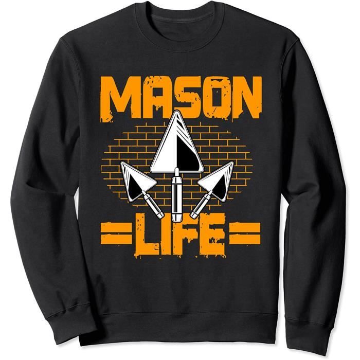 Ciment Mason Life Cimenteur Truelle À Béton Sweatshirt - Cdiscount ...