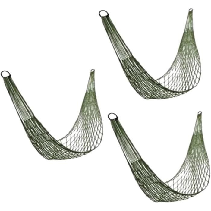 3 Pièces Corde Maillée Hamac De Camping Hamac Pour Enfants Hamac D ...