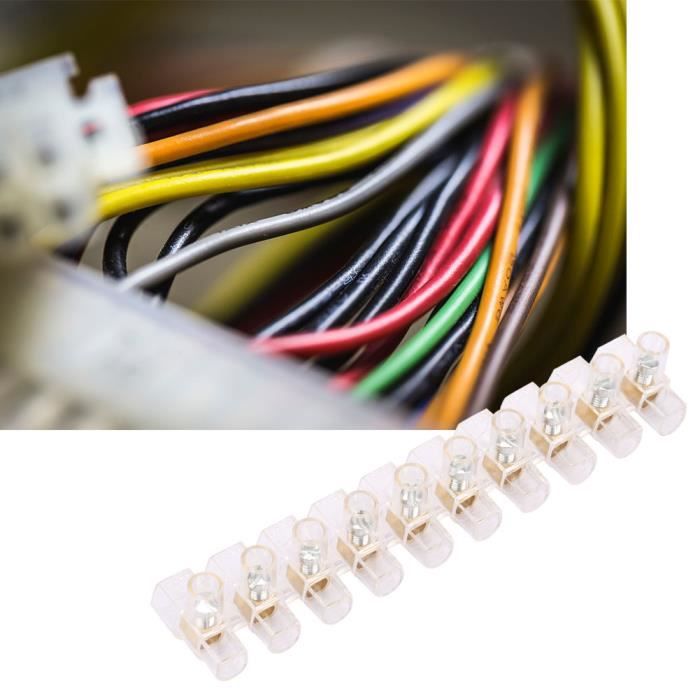 DEX YOSOO barrette de connexion Borniers Barrière Barrière Bornier à Vis Connecteur à Vis ...