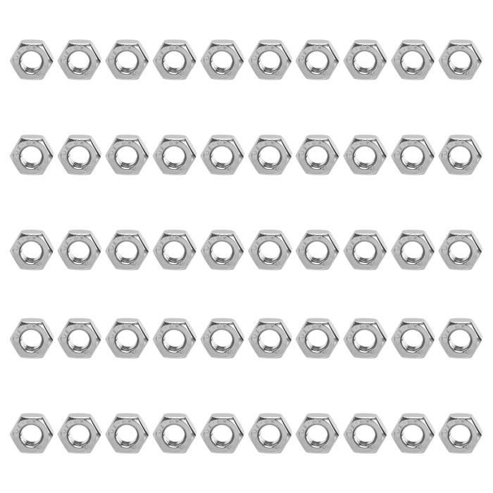 Duokon kit d'assortiment d'écrous hexagonaux Kit d'assortiment d'écrous filetés en acier ...