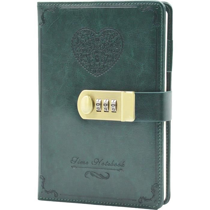 Liner Rétro Journal En Cuir Pu Écriture Carnet Bloc-Notes(Motif De ...