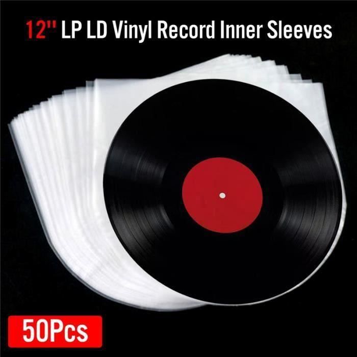 FINE-50 Pack 12LP Vinyl Record Inner Sleeves PE Anti-Static Vinyl ...