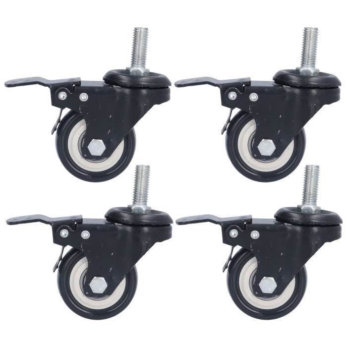 Roues Roulettes À Tige Robustes - GOTOTOP - 50mm de diamètre - PVC ...