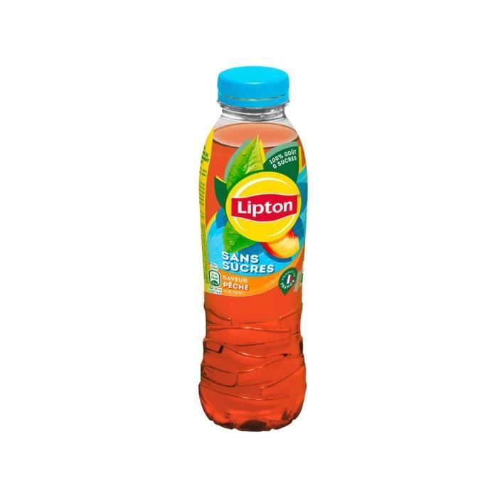 Boisson au thé pêche ice tea sans sucre Lipton - 50cl - Cdiscount Au ...