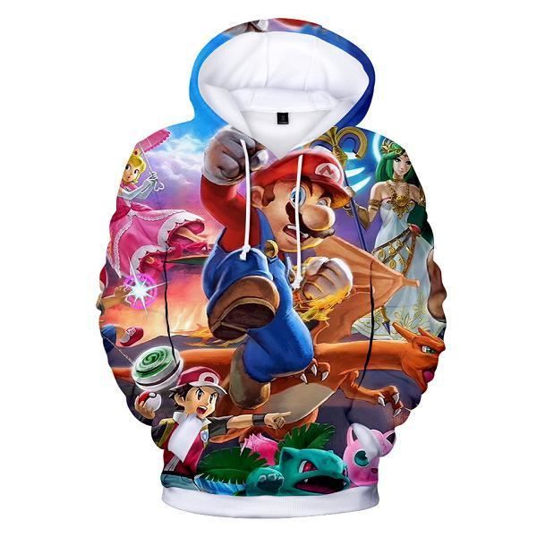 Nouveau classique dessin animé Mario Bros 3D impression veste hommes ...
