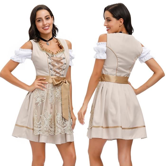 Costume femme servante Cosplay robe vêtement agissant vêtements robe ...