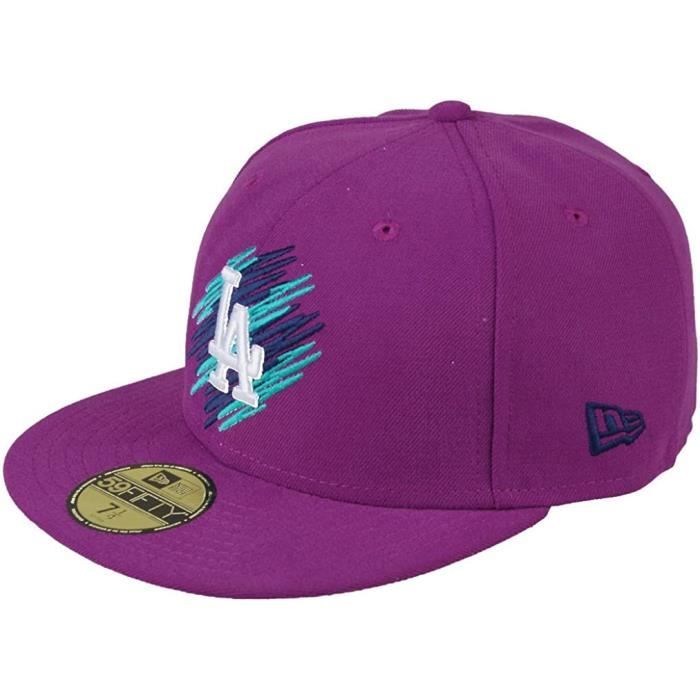 New Era LA Los Angeles Dodgers Double Scribble MLB Cap 5950 Fitted Team ...