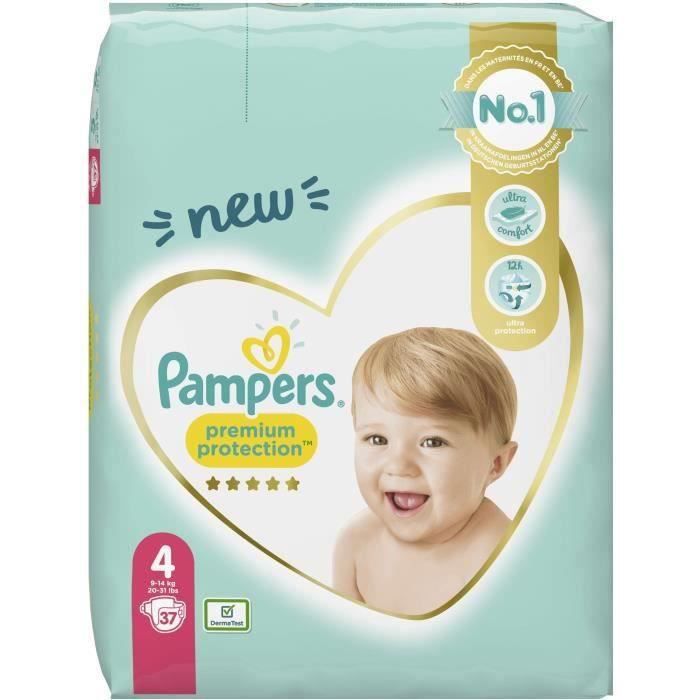 SHOT CASE - PAMPERS 37 Couches Premium Protection Taille 4 - Cdiscount ...