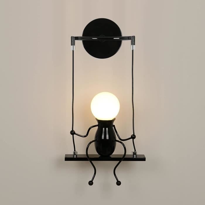 Applique Murale Interieur, Créatif Applique Murale Humanoid Swing ...