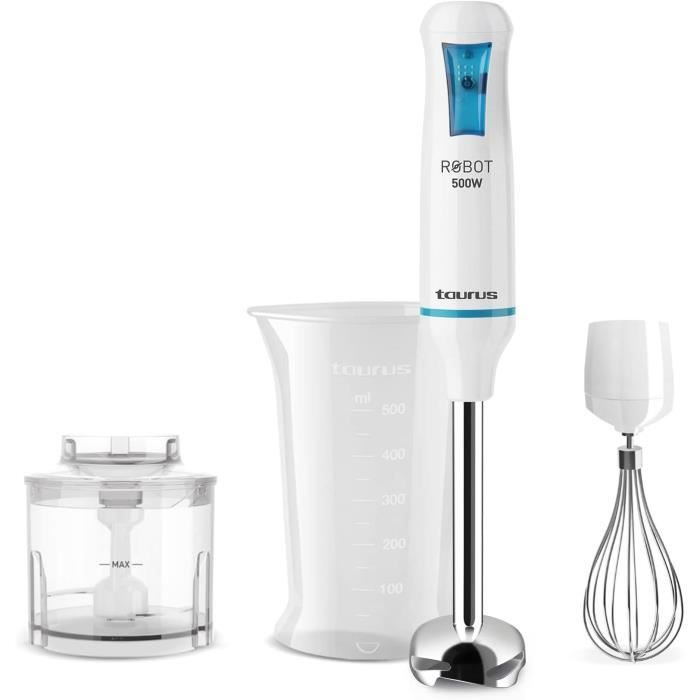 Robot 500 Plus Inox - Mixeur Plongeant Multifonction 3 En 1 500W ...