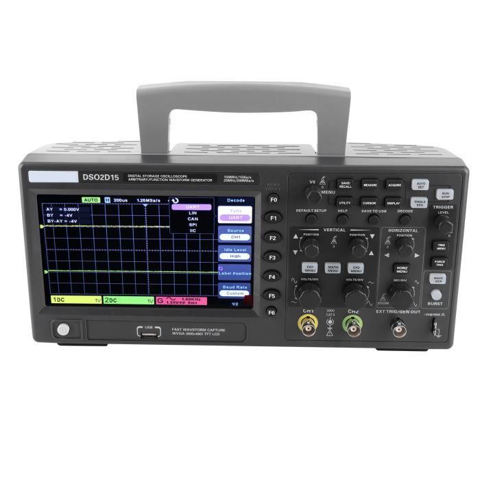 Sonew Oscilloscope numérique DS02D15 Oscilloscope de Stockage Numérique ...