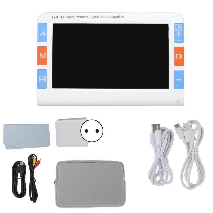 Loupe vidéo électronique TMISHION - Double lentille - Zoom 2X à 32X ...