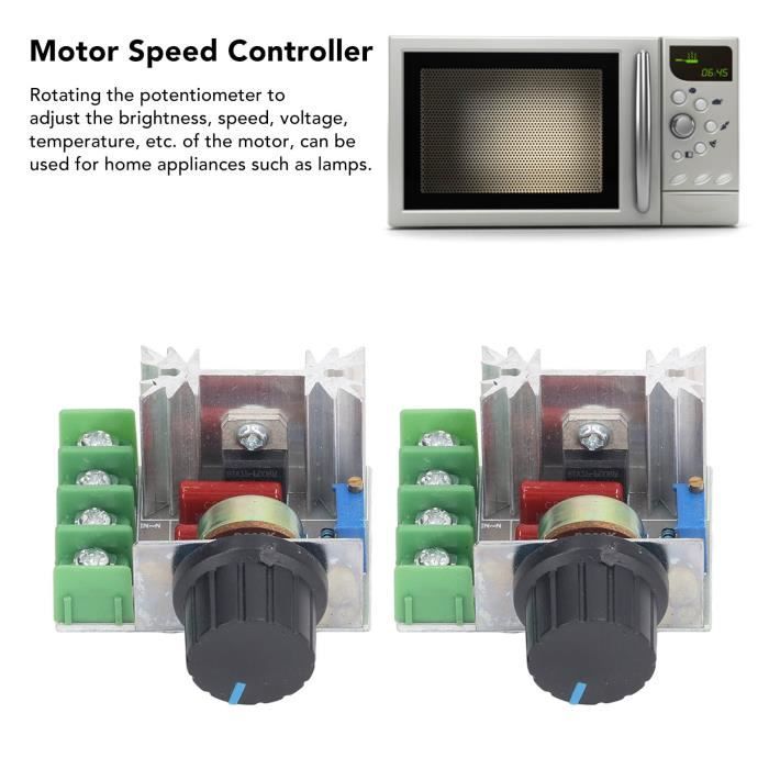 RHO-Régulateur de tension AC Régulateur de Tension SCR 2 Pièces 2000 W ...