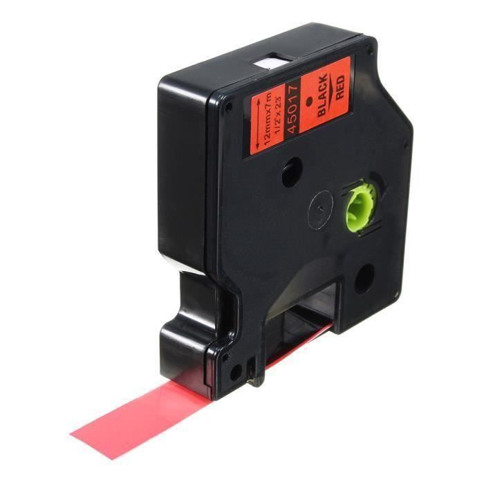 Ruban Bande Etiquette Plastique 12mmx7m Pour Dymo D1 45016 45017 45018 ...