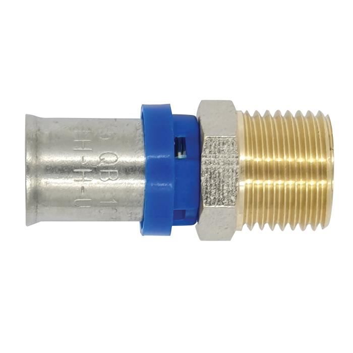 Raccord Multicouche à Sertir Multi profils Ø16 - Mâle 12x17 NT NOYON & THIEBAULT - Laiton - A ...