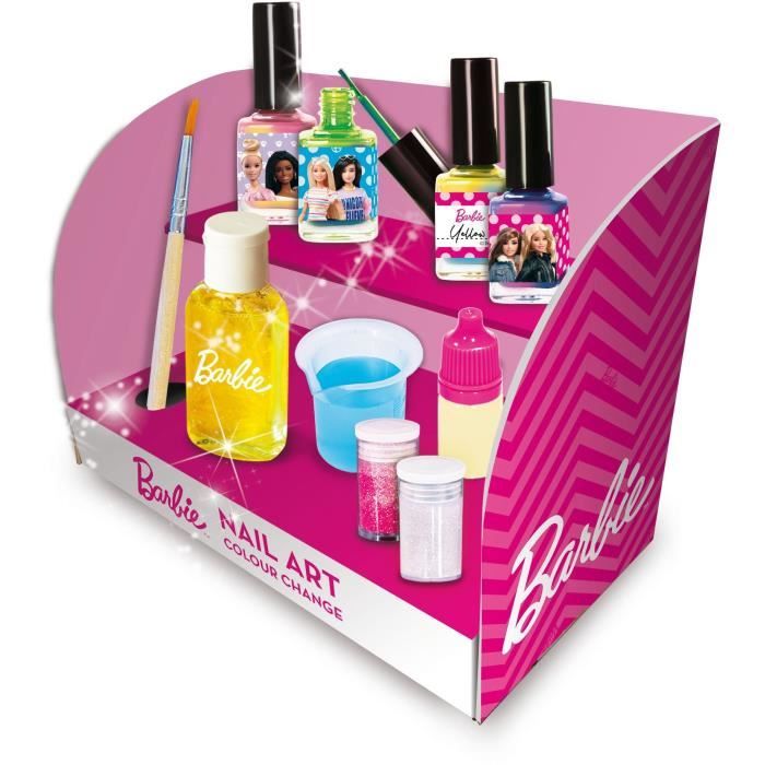 Vernis à ongles Barbie nail art color qui change de couleur - Lisciani ...