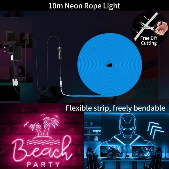 10M Led Strip Rose 1200 Leds Néon Led Bande Lumineuse Diy Bande Led ...
