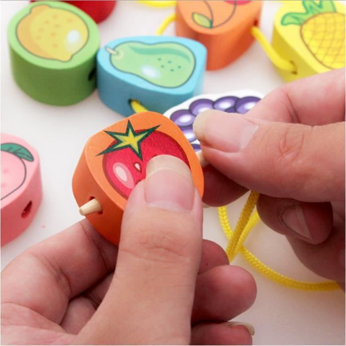 Jeu Cubes En Bois - Fruit Cube de Tir de Forms- Pour Enfants et Bébés ...