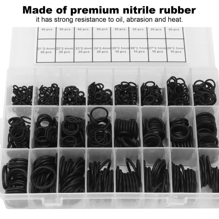 Akozon Joint torique 800pcs Assortiment de Joints Toriques Joint d ...