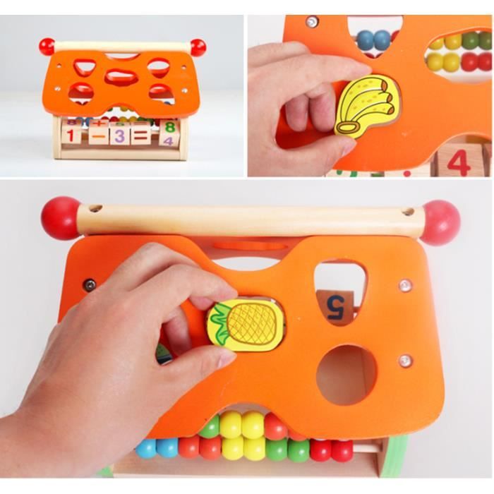 Jeu Cubes En Bois - Fruit Cube de Tir de Forms- Pour Enfants et Bébés ...