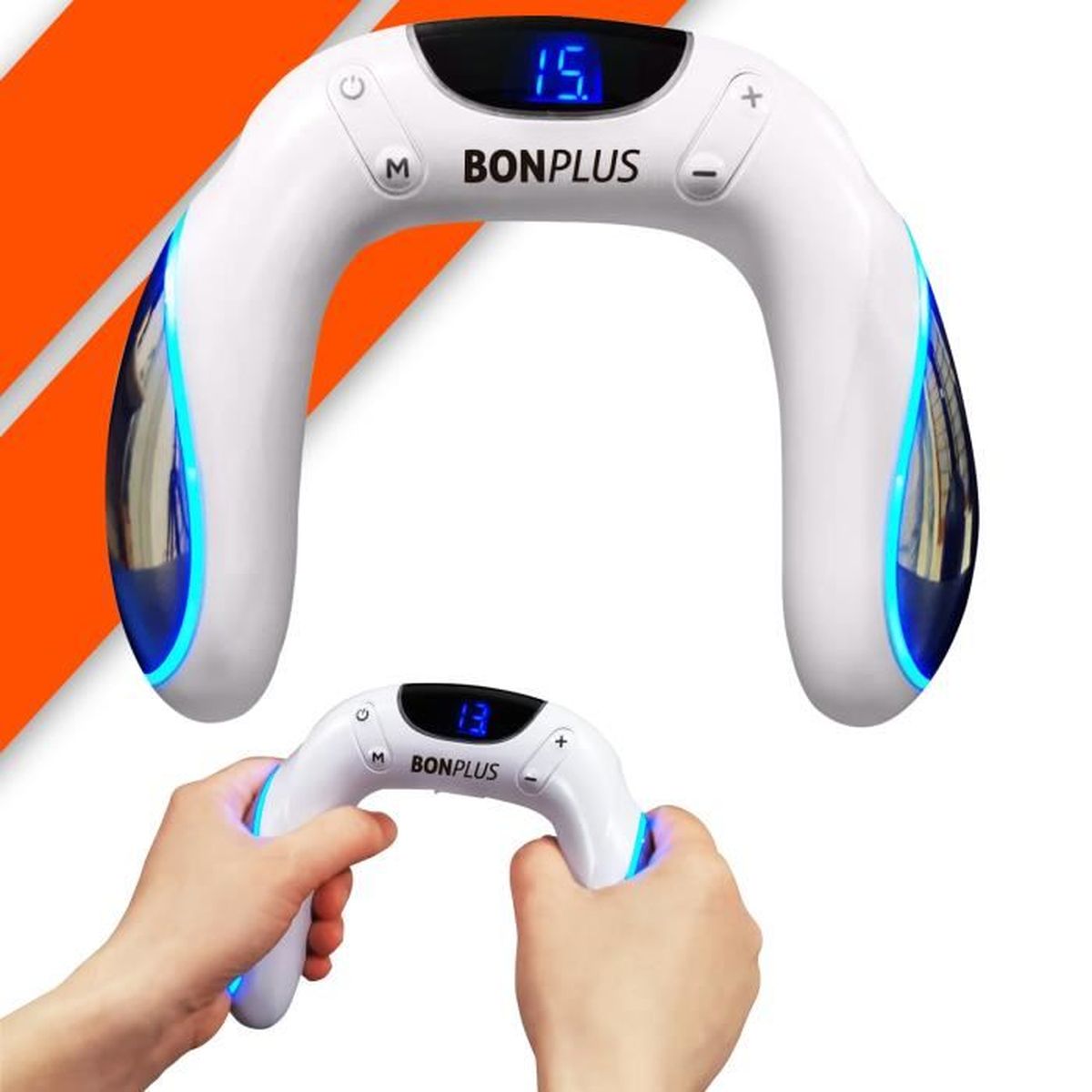 Bonplus BP | Exerciseur de bras | Technologie EMS | 15 niveaux d ...