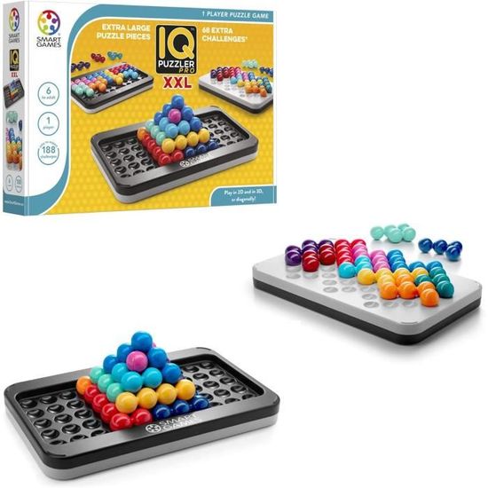 IQ Puzzler Pro XXL Extra Large Puzzle Game with 188 Challenges 3 ...