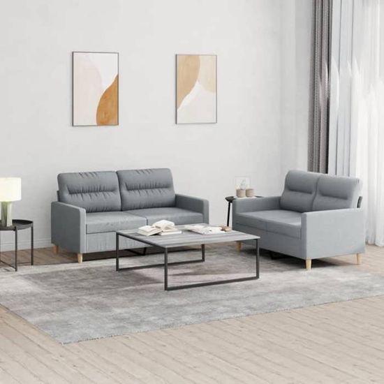 CLARENCE® Ensemble de canapés 2 pièces - Sofa Set - 4-6 personnes ...